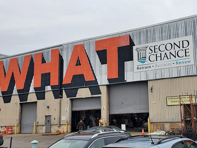 The bold "SECOND CHANCE" lettering isn't just signage&mdash;it's a promise of treasure hunting adventures waiting inside this Baltimore wonderland.