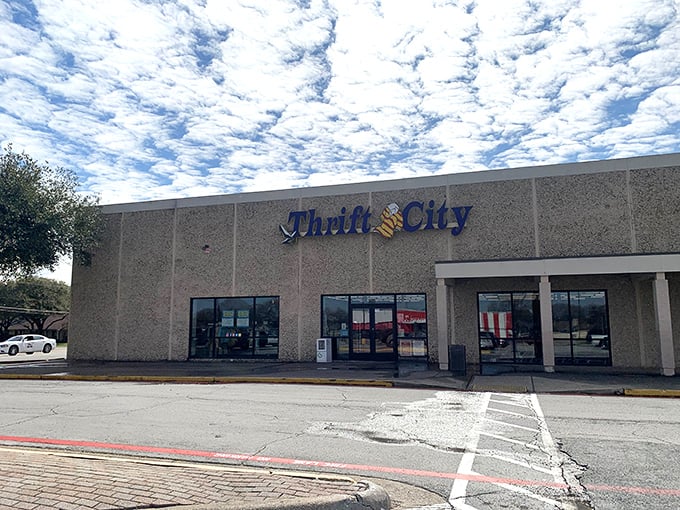 The unassuming exterior of Thrift City belies the treasure trove within&mdash;like finding a gourmet meal at what looks like a fast-food joint from the outside.