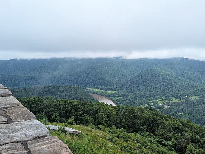 Mother Nature showing off her topography skills. The Susquehanna River cuts through Pennsylvania's mountains like a silver ribbon on a verdant gift.