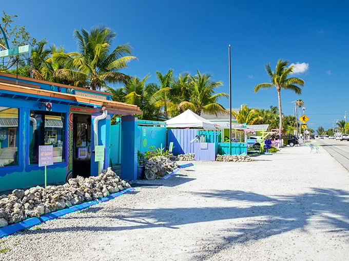 Matlacha's main drag looks like a box of crayons melted in the Florida sun. This technicolor fishing village refuses to be boring.