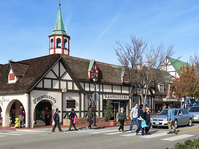Fairytale architecture isn't just for storybooks. Solvang's colorful half-timbered buildings transport you to Denmark faster than any passport could.