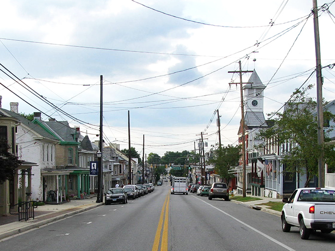 Main Street Boonsboro offers that perfect small-town America vibe &ndash; where the church steeple still stands taller than any corporate logo.