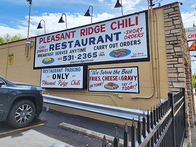 That iconic stone facade and vintage neon sign aren't just decoration&mdash;they're a promise of Cincinnati comfort that's been kept for generations.