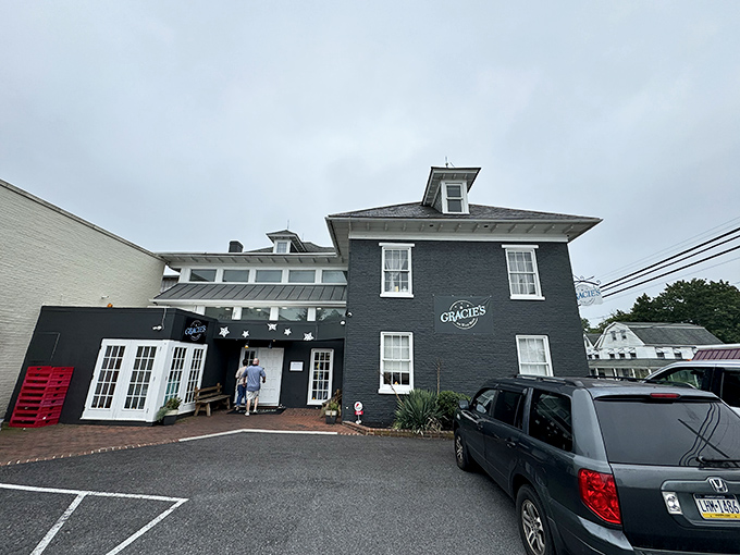 The charcoal-gray exterior of Gracie's might not scream "breakfast paradise," but that's exactly why locals treasure this unassuming gem in Leola.