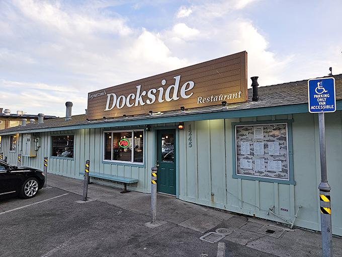 No fancy architectural flourishes here&mdash;just a humble exterior promising seafood treasures within. The kind of place where your taste buds, not Instagram, get the real reward.