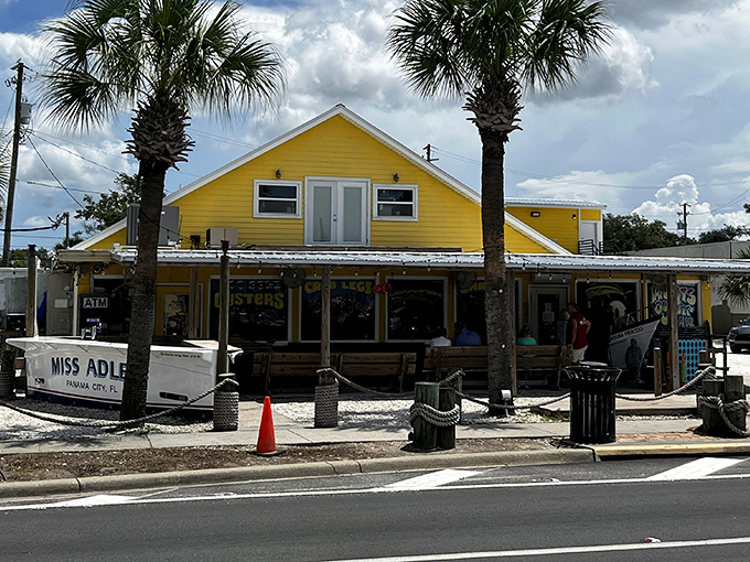 The sunshine-yellow exterior of Hunt's isn't just a building&mdash;it's a beacon of seafood salvation calling to hungry souls along Florida's Gulf Coast.