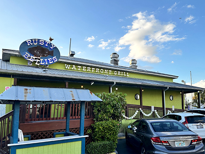 The mint-green beacon of seafood salvation beckons hungry travelers. Rusty Bellies' unassuming exterior hides culinary treasures that have Floridians mapping road trips to Tarpon Springs.