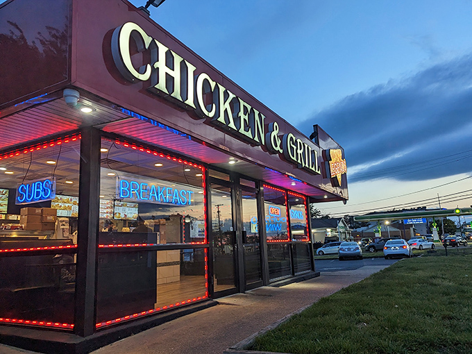 That iconic red awning isn't just a landmark&mdash;it's a beacon of fried chicken salvation for hungry Marylanders seeking crispy, golden comfort.