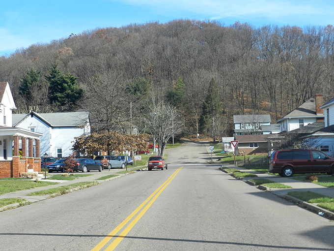 Quiet residential streets wind their way up gentle hills in Dennison, where time seems to move at a more civilized pace than the outside world.