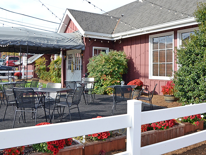 The red barn exterior isn't just charming architecture&mdash;it's a promise of carnivorous delights waiting inside. Like a beacon for beef lovers on Emmet Street.
