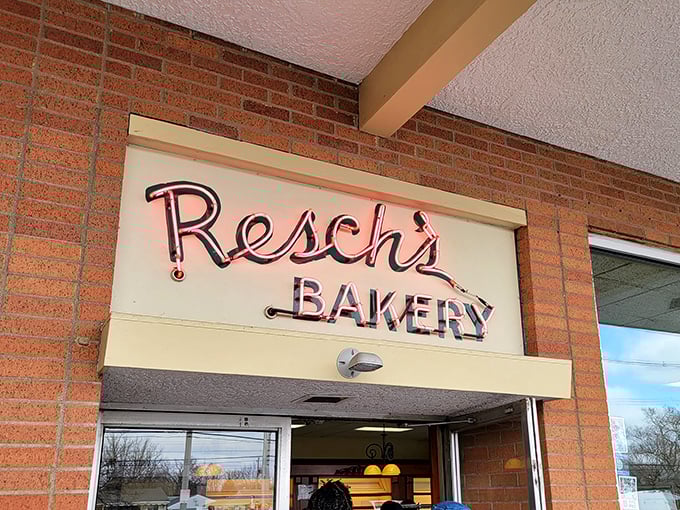 The unassuming brick exterior of Resch's Bakery proves once again that culinary treasures often hide in plain sight, waiting for curious food adventurers.