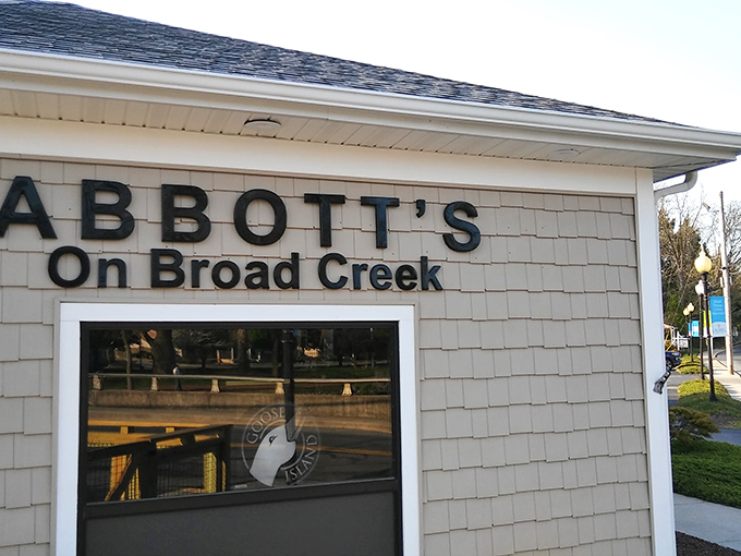 Abbott's unassuming exterior belies the culinary treasures within&mdash;like finding a Michelin-worthy meal in your neighbor's garage, only with better parking