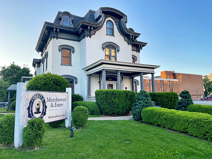 Victorian elegance meets craft beer culture at Obed & Isaac's, where this stunning mansion has found its second calling as Springfield's beloved microbrewery.