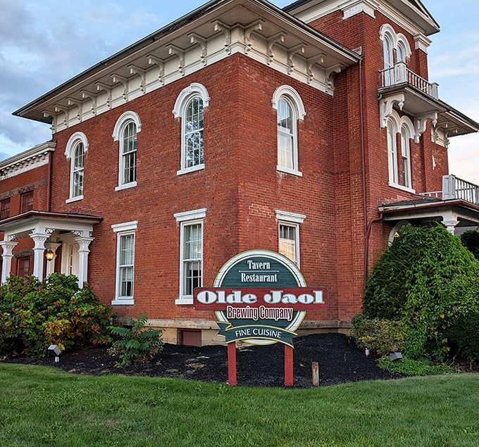 The stately red brick exterior of Olde Jaol isn't just architectural eye candy&mdash;it's a genuine piece of Wayne County history reborn as a culinary hotspot.