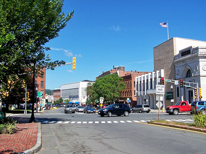 Greenfield's Main Street feels frozen in time, where brick storefronts welcome visitors with small-town charm rather than chain-store sameness.