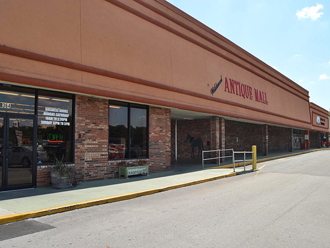 The unassuming exterior of Wildwood Antique Mall hides a treasure trove within&mdash;like finding a rare coin in your grandmother's cookie jar.