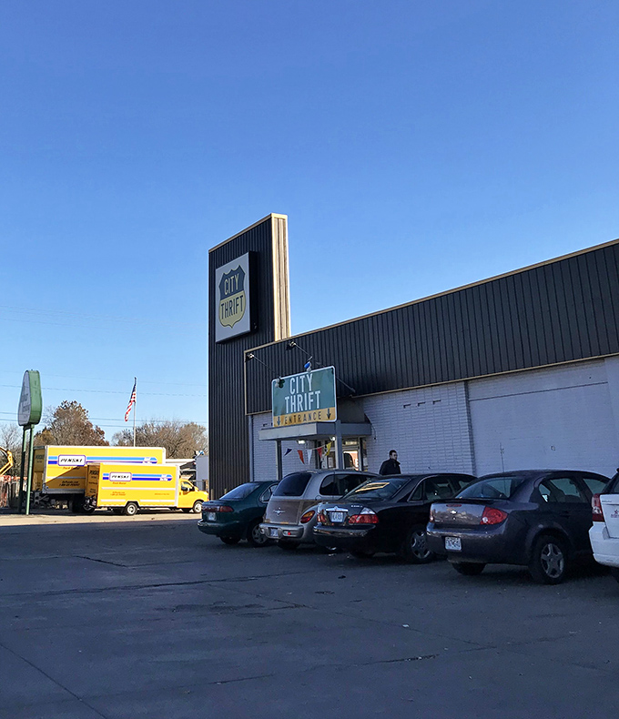 The unassuming exterior of City Thrift Waldo hides a universe of treasures inside, like a speakeasy for bargain hunters rather than bourbon drinkers.