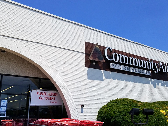 The unassuming exterior of CommunityAid belies the treasure trove within&mdash;like finding a gourmet meal at what looks like a greasy spoon.