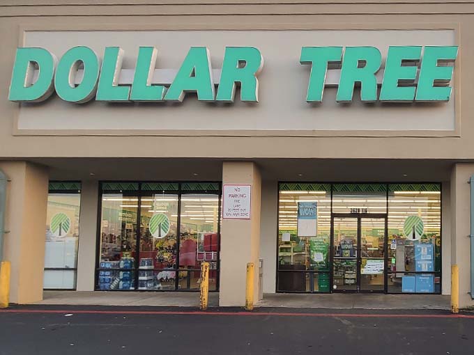 The iconic green signage beckons bargain hunters like a beacon of thrifty hope. Inside this unassuming storefront, a wonderland of deals awaits.