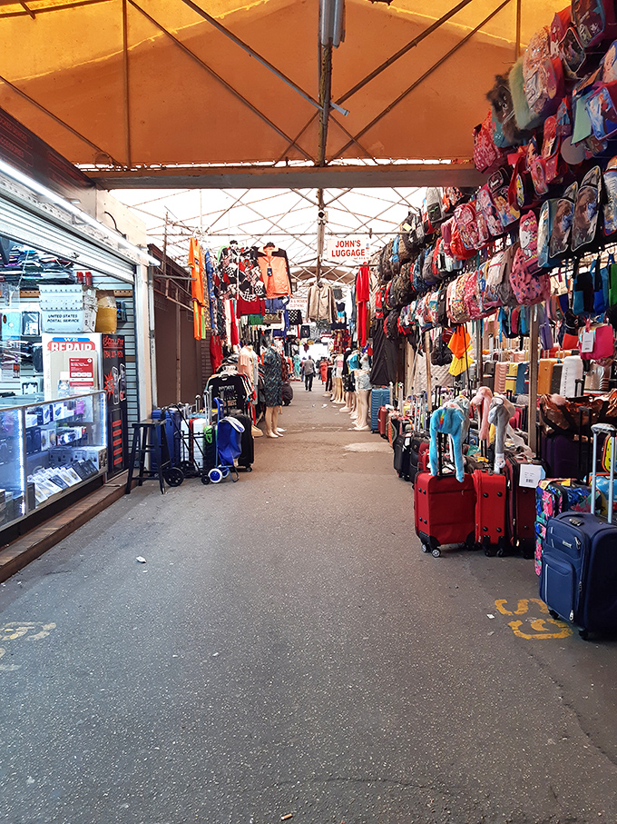 Welcome to retail chaos paradise! The Fort Lauderdale Swap Shop's corridors stretch endlessly before you, promising treasures at every turn.