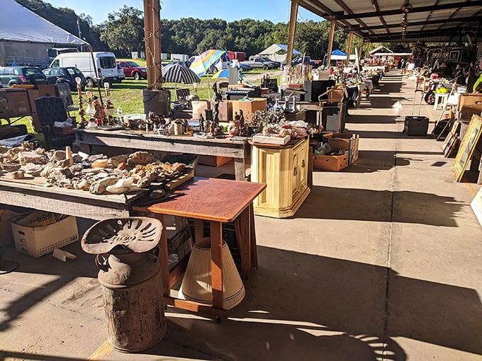 The green-roofed wonderland beckons! Treasure hunters make their pilgrimage to Renninger's, where Florida's best bargains await under those iconic signs.