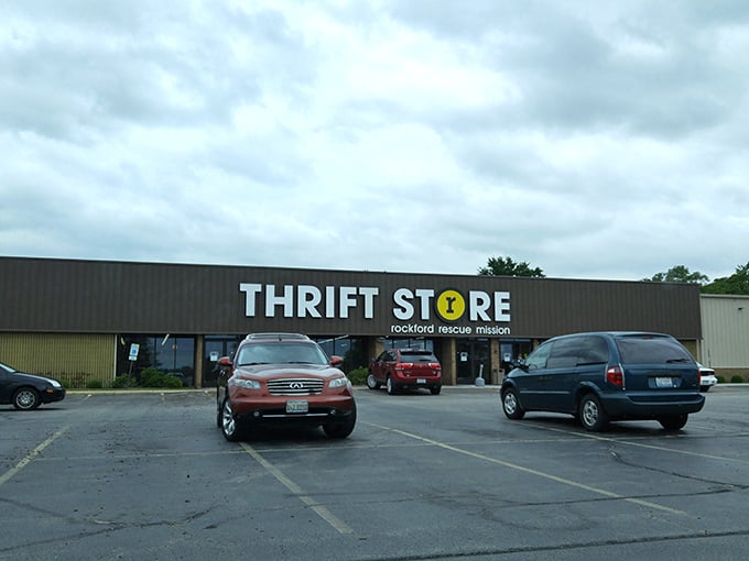 The unassuming exterior hides a treasure trove within, like finding out your quiet neighbor was once in a rock band. Bargain hunters, your mothership awaits.