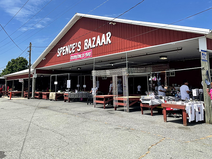 The iconic red barn of Spence's Bazaar stands like a beacon for treasure hunters&mdash;Delaware's very own retail Narnia behind those unassuming doors.