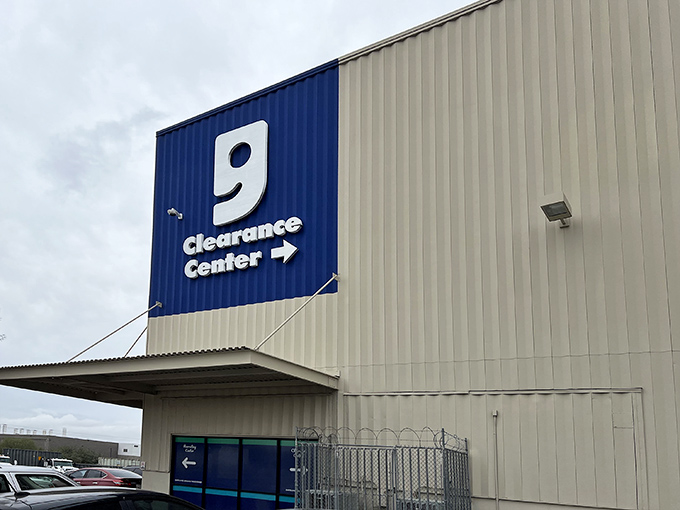 The iconic blue "g" welcomes treasure hunters to this no-frills paradise where one person's castoffs become another's prize discoveries.