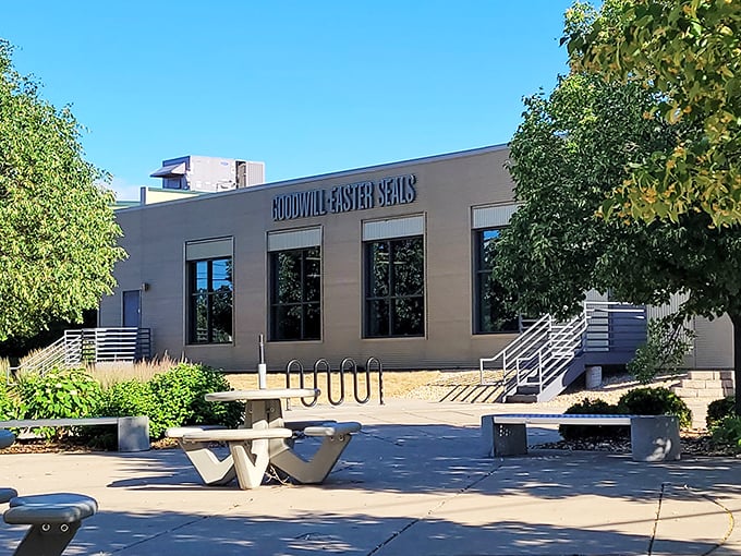 The unassuming exterior of bargain paradise &ndash; like finding out Warren Buffett lives in a modest home, the treasures inside defy the building's humble appearance. 