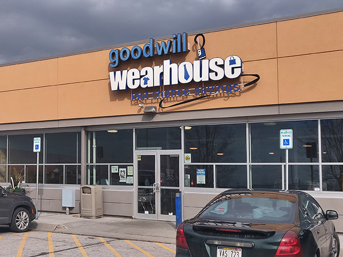 The unassuming beige exterior of the Goodwill Outlet belies the treasure-hunting paradise within&mdash;like finding a secret portal to bargain heaven in suburban Omaha.
