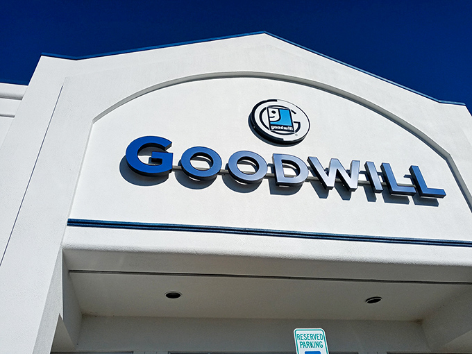 The gleaming white façade of Archdale's Goodwill beckons like a bargain-hunter's North Star, promising treasures within that won't break the bank.