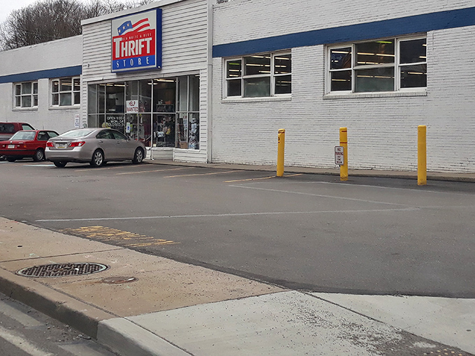 The unassuming white brick exterior hides a treasure trove within&mdash;like finding a speakeasy, but for vintage bargains instead of cocktails.