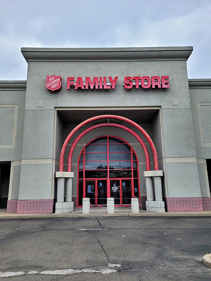 The iconic red arches of the Salvation Army Family Store in Wilkes-Barre beckon like a portal to treasure-hunting paradise. Every visit promises new discoveries!