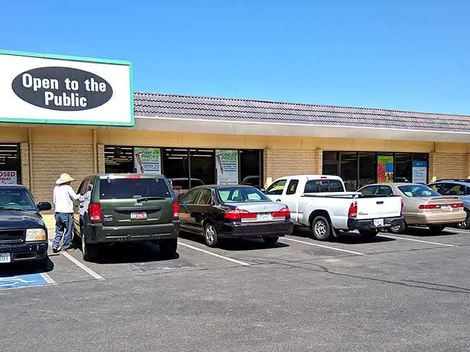 The treasure hunt begins! ReStore's exterior might look unassuming, but inside awaits a wonderland of home improvement bargains that would make any DIY enthusiast weak at the knees. 