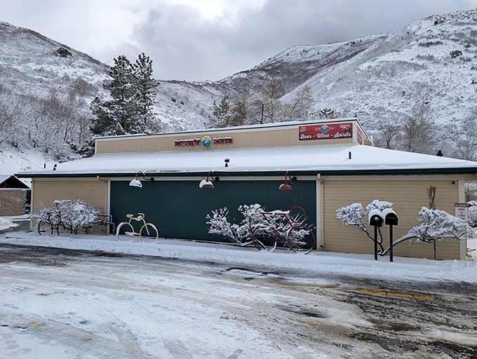 Nestled against Emigration Canyon's emerald slopes, Ruth's Diner stands like a comfort food oasis waiting to welcome hungry travelers home.