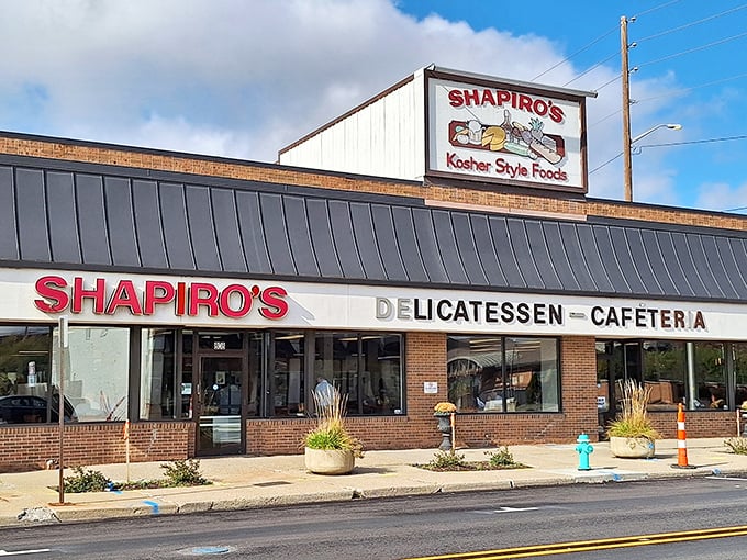 The iconic pink Shapiro's sign has been a beacon of deliciousness in Indianapolis for generations, promising deli delights that rival anything you'd find in New York.