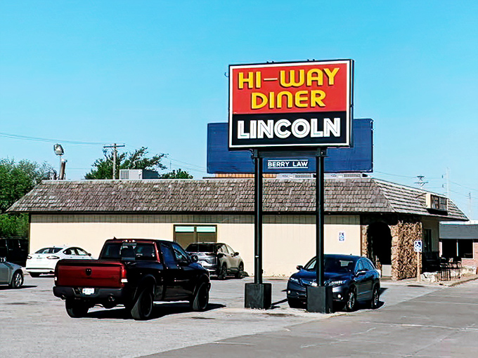 The stone exterior of Hi-Way Diner stands like a time capsule along Highway 2, promising comfort food that's outlasted countless food trends.