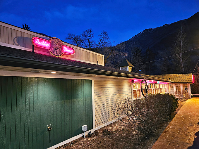 Nestled against Emigration Canyon's emerald slopes, Ruth's Diner stands like a comfort food oasis waiting to welcome hungry travelers home.