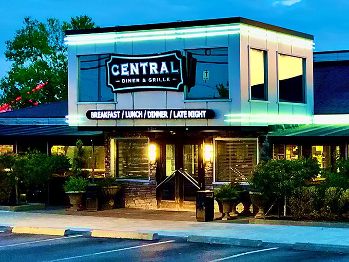 The gleaming facade of Central Diner & Grille stands ready to welcome hungry Pittsburgh pilgrims at any hour. This isn't your grandmother's diner&mdash;though she'd absolutely love it.