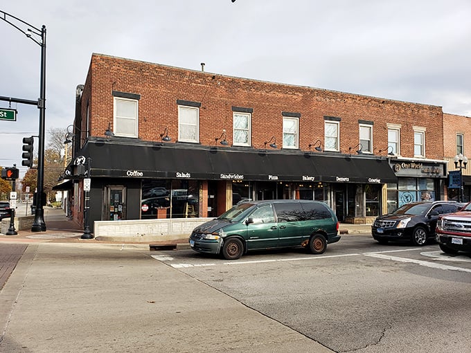 The unassuming brick exterior of One World Cafe stands like a culinary speakeasy, promising delicious secrets to those in the know.