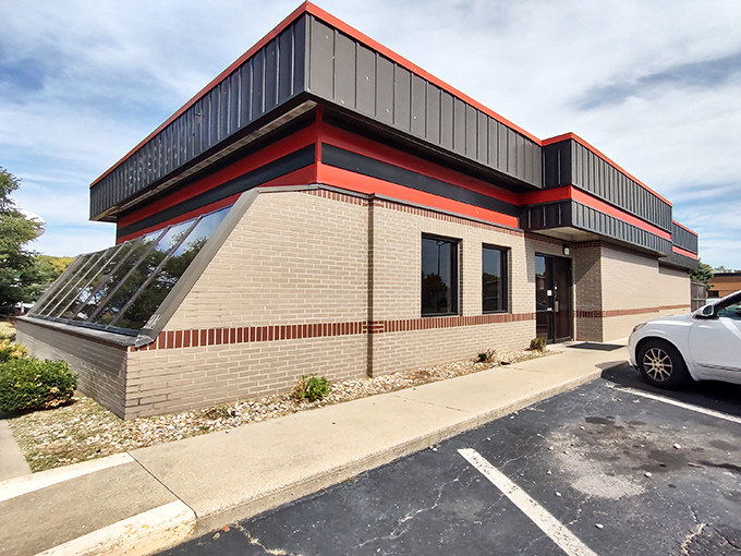 The classic roadside sign promises exactly what Indiana craves: honest food served all day. No pretension, just the promise of satisfaction.