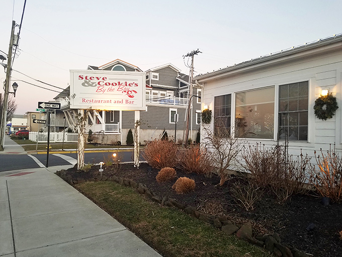 The unassuming exterior of Steve & Cookie's belies the culinary magic within. Like finding a treasure map disguised as a grocery list.