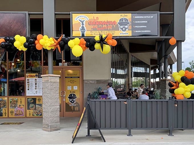 The bright yellow sign beckons like a culinary lighthouse in Boise's food landscape. Street food that hugs you? Count me in!