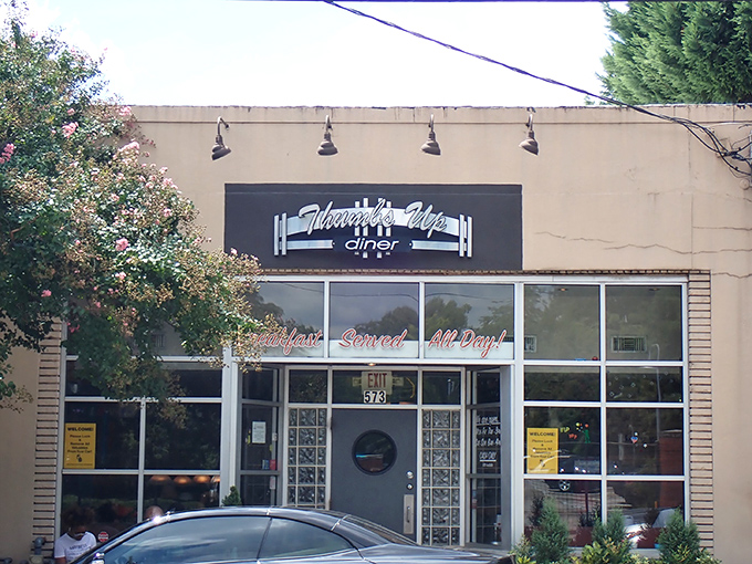 The unassuming storefront of Thumbs Up Diner belies the breakfast magic happening inside. This Atlanta institution has been drawing pancake pilgrims for decades.