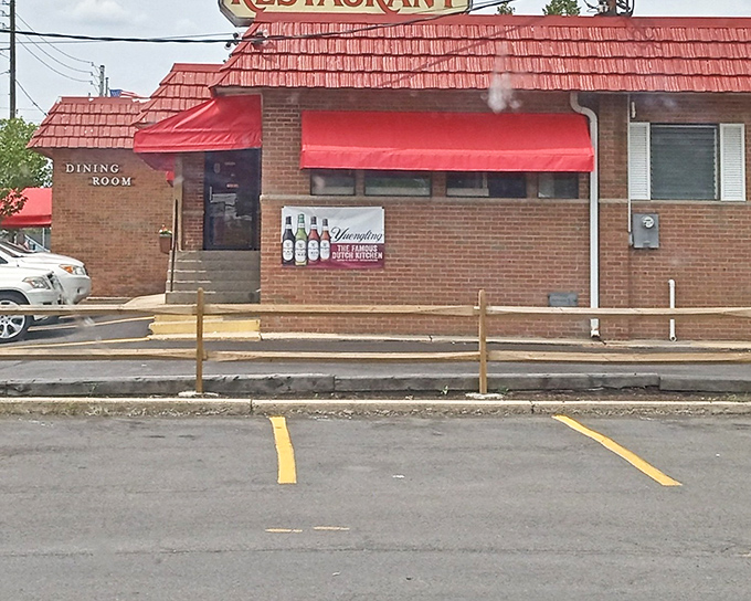 The iconic red awnings of Dutch Kitchen beckon hungry travelers like a culinary lighthouse on Route 61. Classic Americana at its finest.
