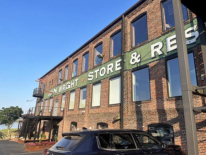 The brick facade of John Wright Restaurant stands proudly along the Susquehanna, like a delicious secret waiting to be discovered.