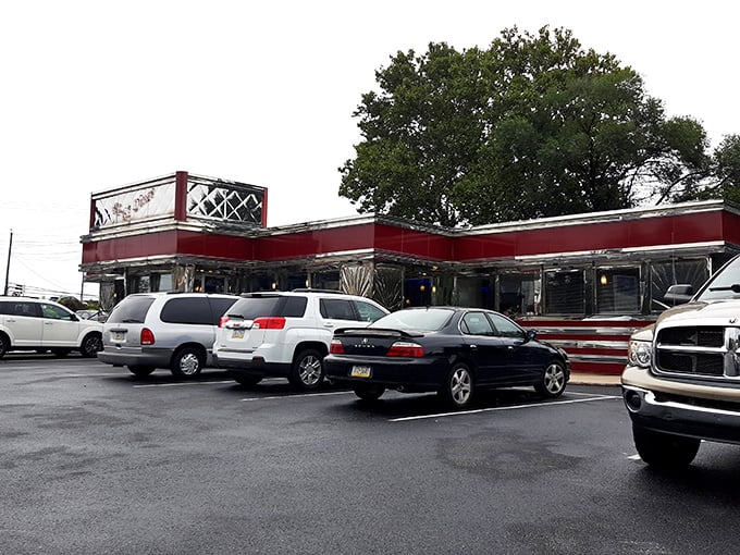 The classic roadside silhouette of Route 61 Diner stands against Pennsylvania sky like a beacon for hungry travelers. Nostalgia never tasted so good.