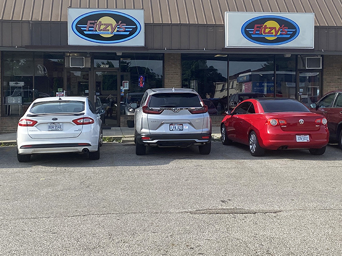 The blue neon sign of Fitzy's beckons like a lighthouse for the breakfast-deprived. This unassuming storefront houses morning magic that locals line up for.
