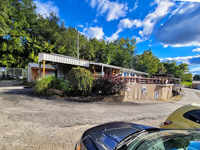 The unassuming exterior of Tackle Box 2 stands like a fisherman's tall tale come to life&mdash;rustic, weathered, and promising adventures that only locals know about.