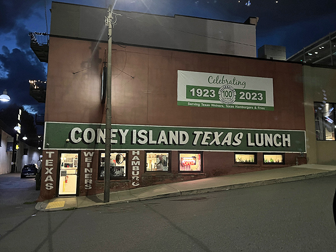 The unassuming exterior of Coney Island Texas Lunch celebrates a century of serving Scranton. Some landmarks don't need neon to shine.